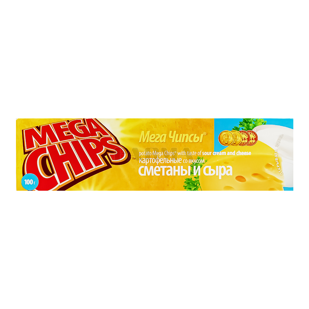 Chips "Mega Chips" sour cream, cheese 100g