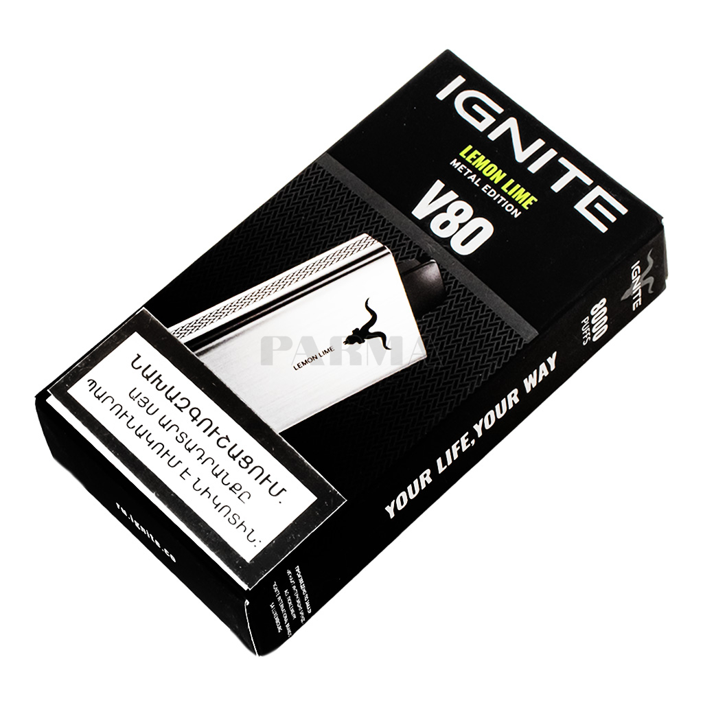 E-cigarettes "Ignite V80" lemon, lime