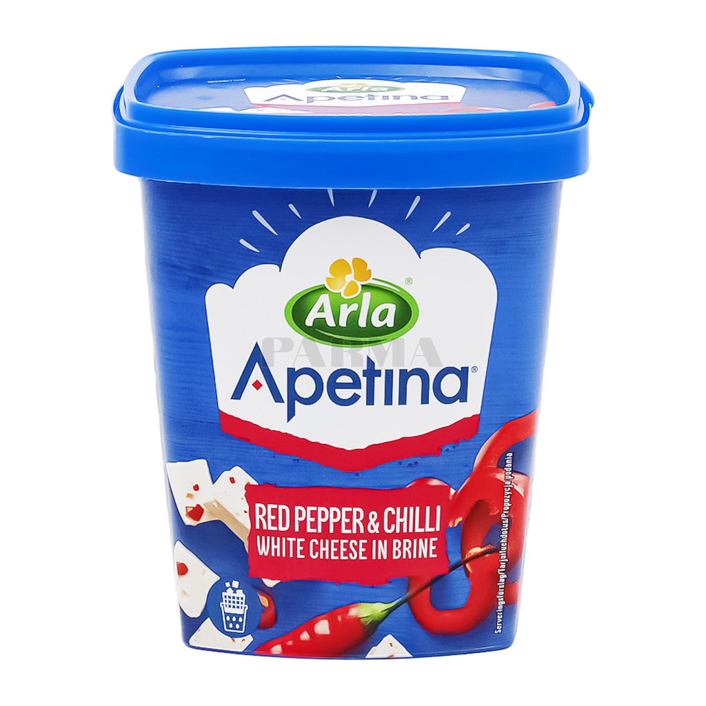 Cheese "Arla Apetina" with red, chili pepper 410g | PARMA.AM