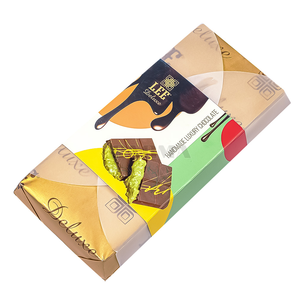 Chocolate bar "Lee Deluxe" pistachio 200g | PARMA.AM