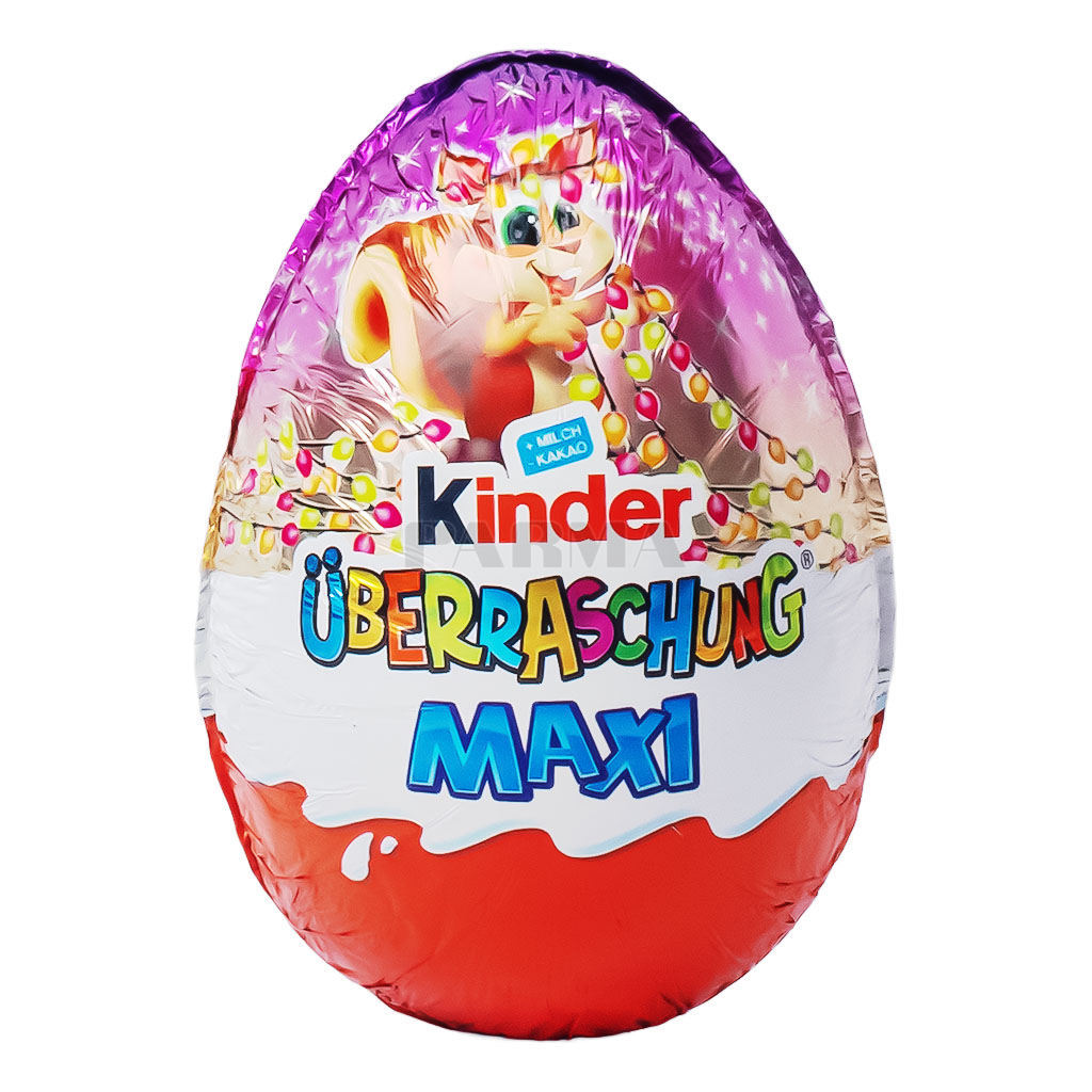 Chocolate candy "Kinder Surprise Maxi" egg, milk 100g | PARMA.AM