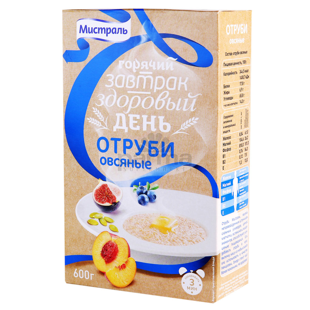 Վարսակի թեփ «Мистраль» 400գ